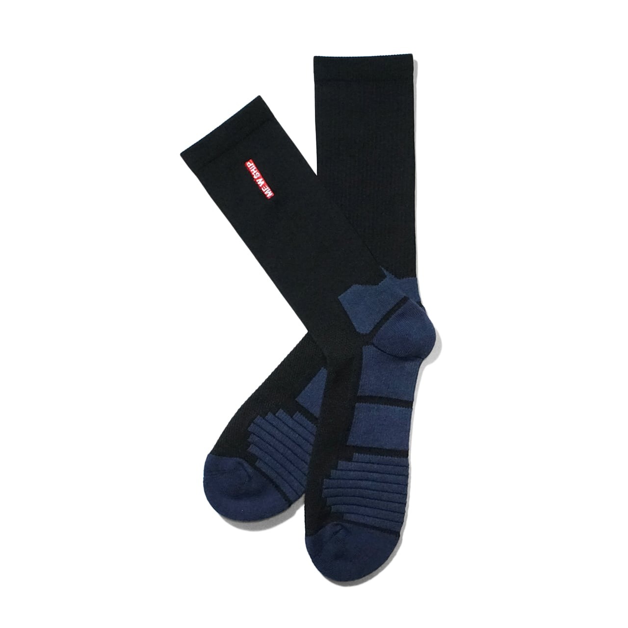 Mewship ソックス【M.R socks】Black×D.Blue×R.Orange│バスケ用品専門店 BB KONG オンラインストア
