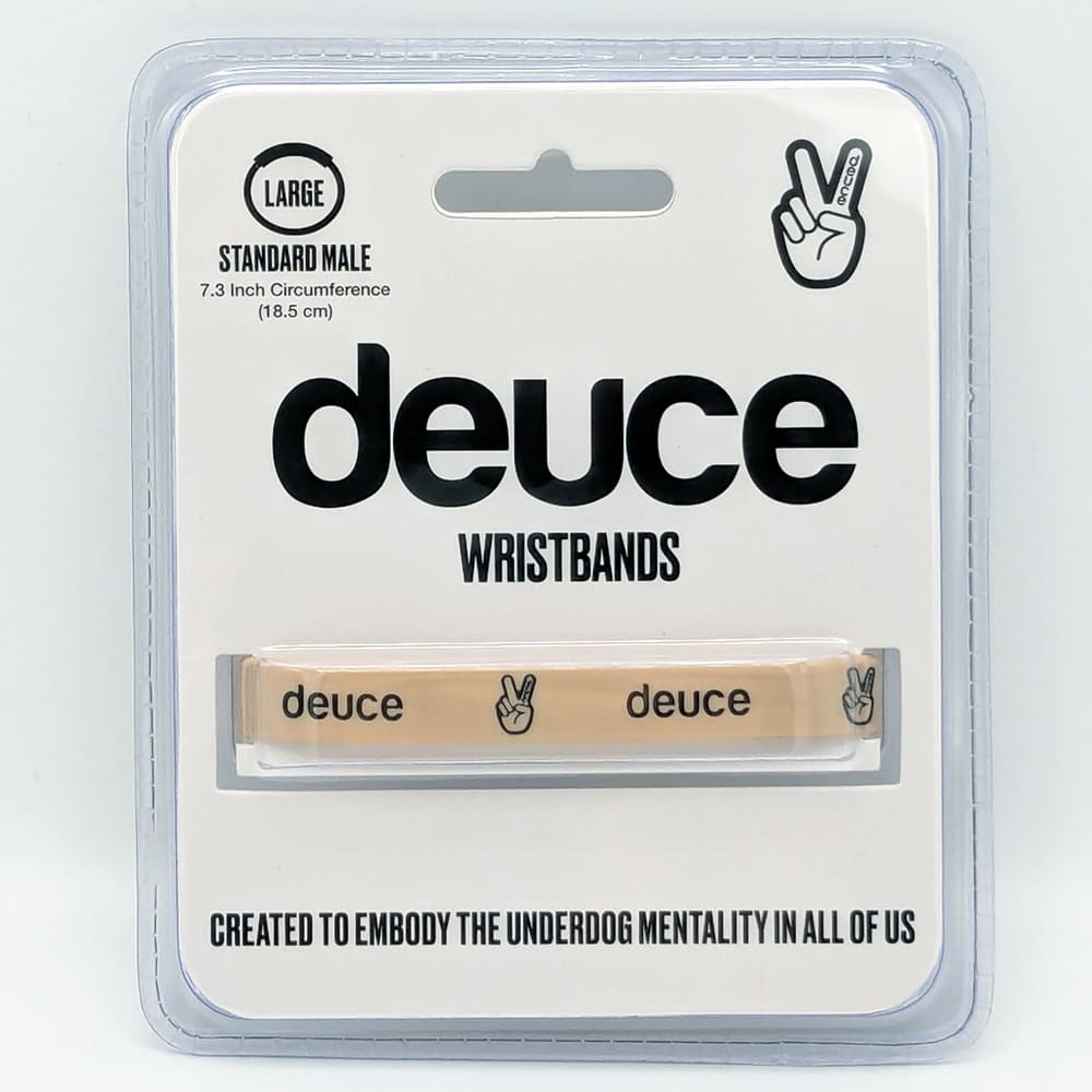 [ユースサイズのみ]deuce リストバンド【Baller Band】1個入 クリーム│バスケ用品専門店 BB KONG オンラインストア